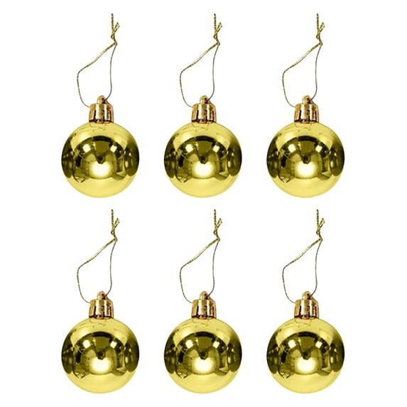 FACESOW Christmas Balls Ornaments for Xmas Christmas Tree, 6 Pcs Of ...
