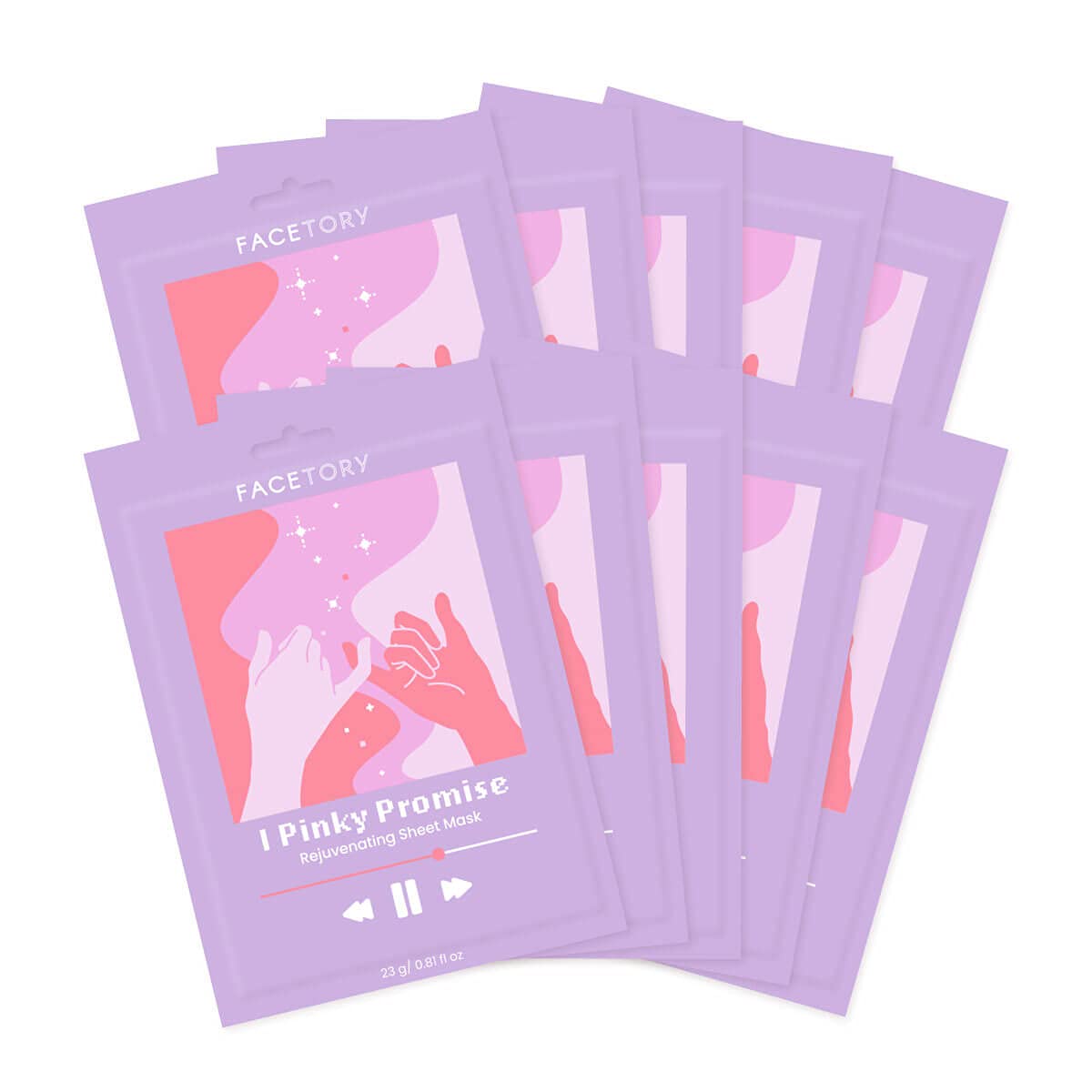 FACETORY I Pinky Promise Antioxidant Sheet Mask with Probiotics and ...