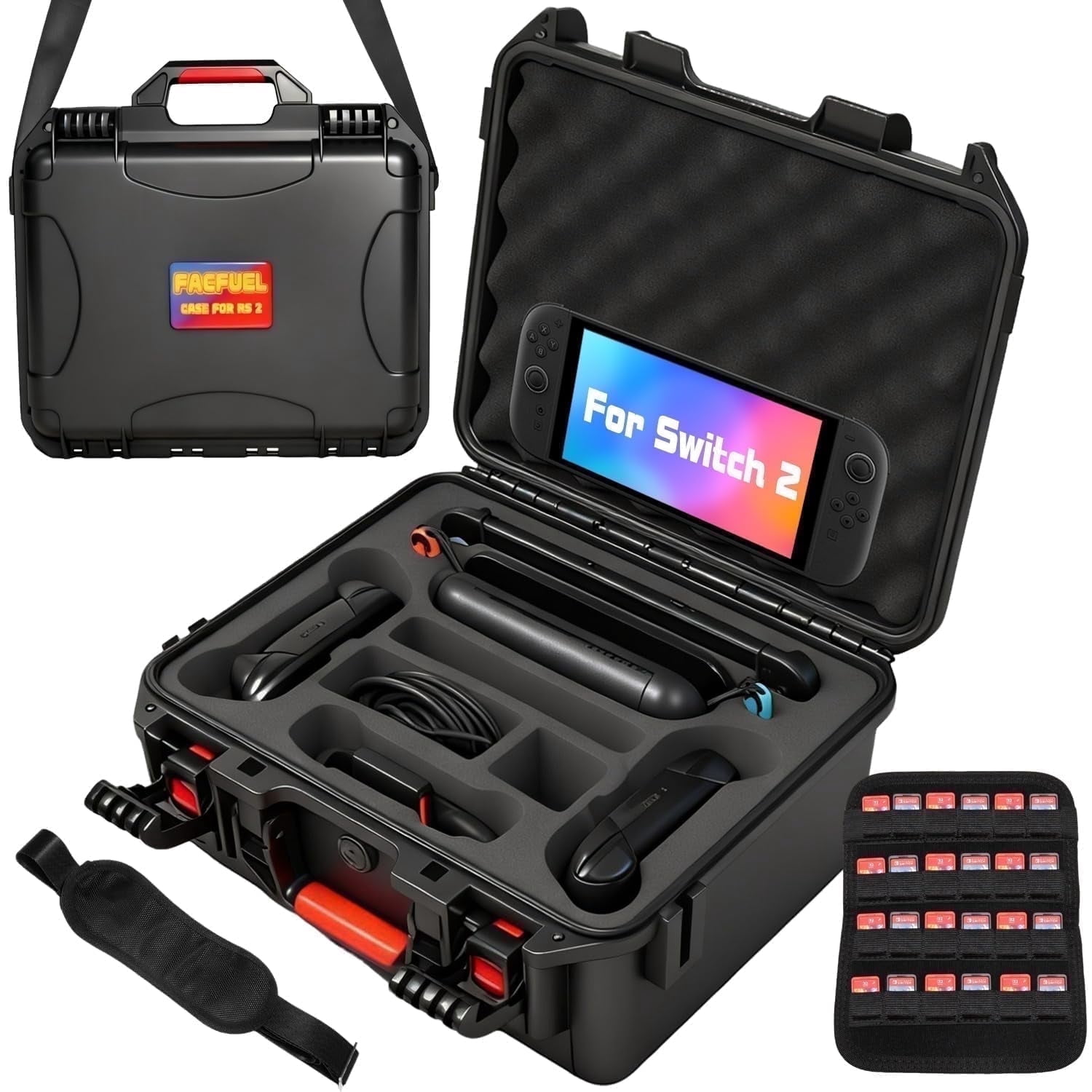 Steauty Waterproof Hard EVA Carrying Case for Nintendo Switch, Holds ...