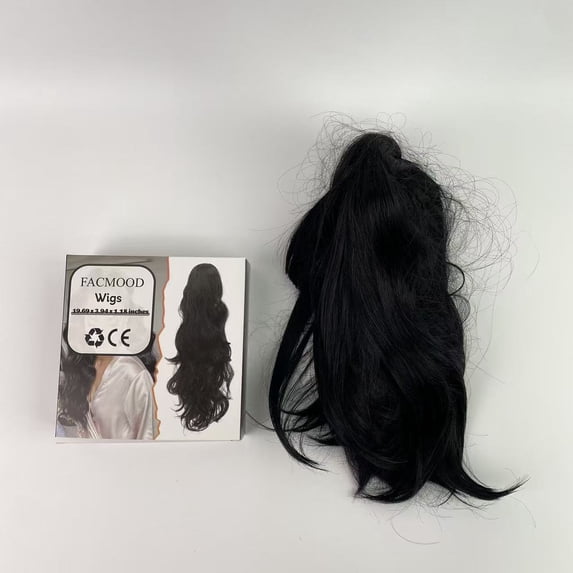 FACMOOD Wigs,20" 1-Pack 3/4 Full Head Curly Wave Clips in on Synthetic ...