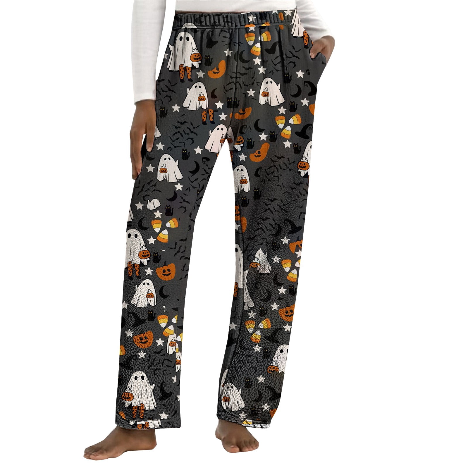 FADAACAI Cute Pants for Women Family Halloween Pajamas Fleece Pajama ...