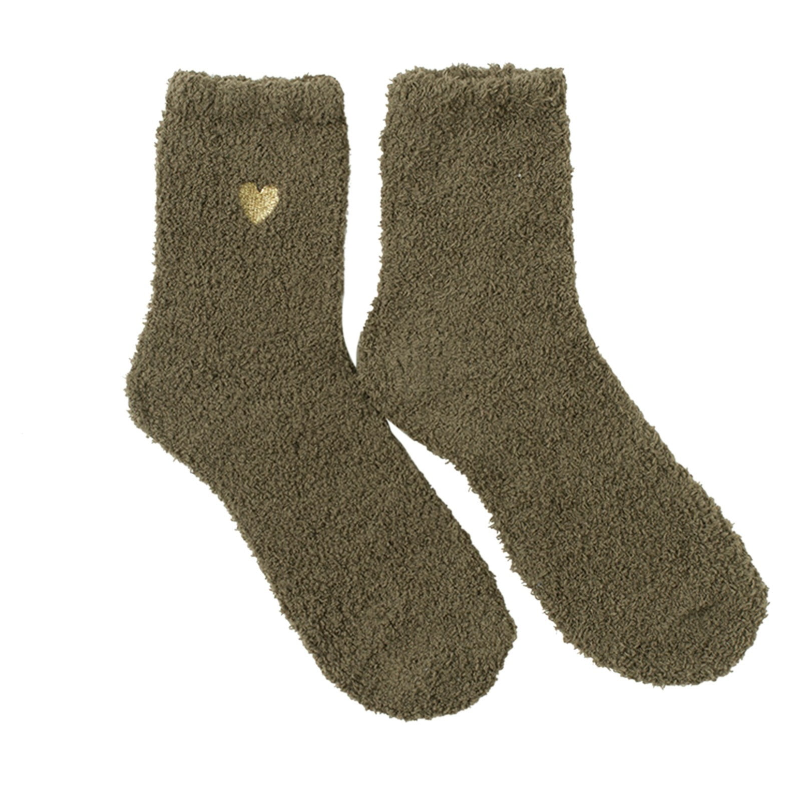 FADAACAI Fluffy Socks,Women Casual Socks Heart Cute Print Cotton ...