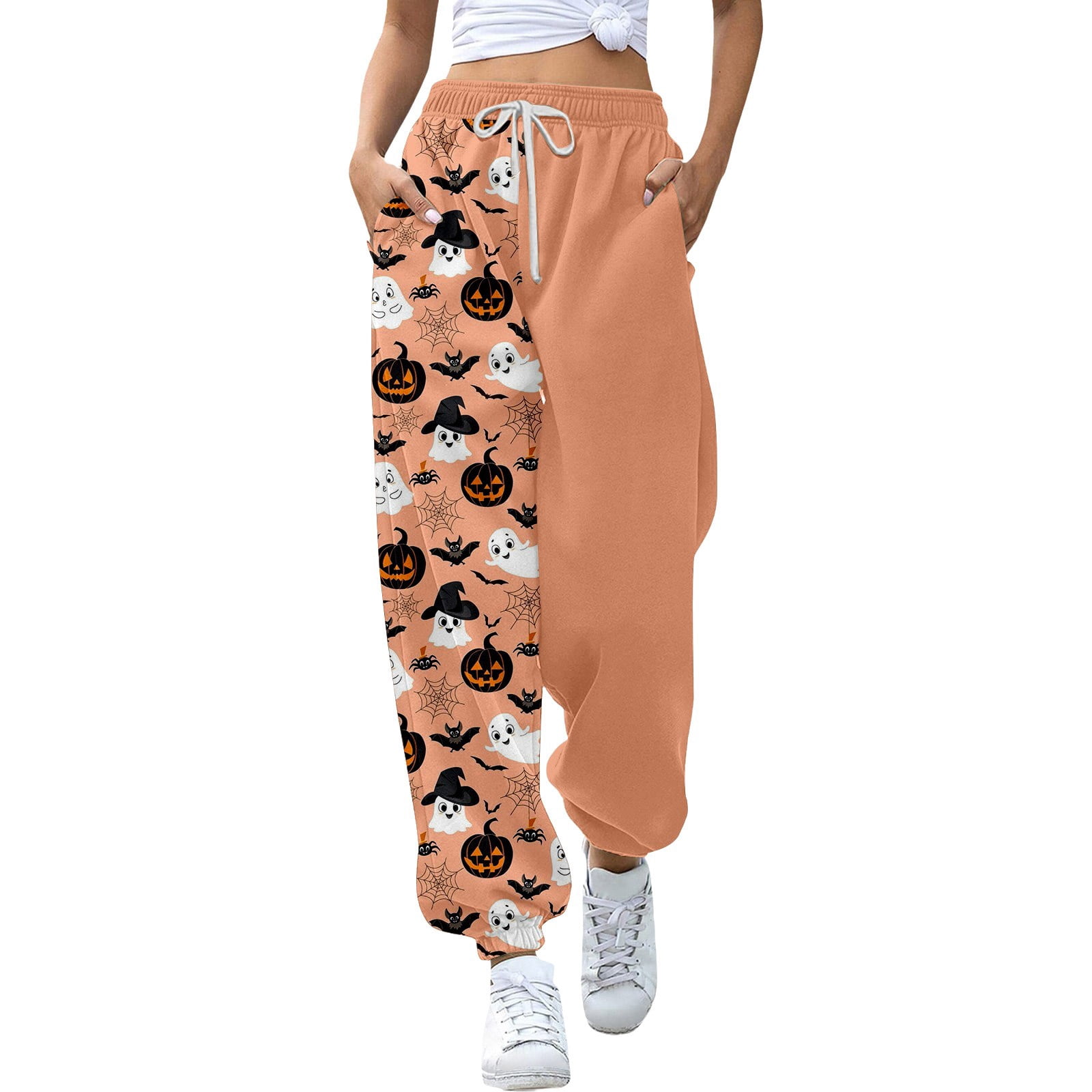 FADAACAI Halloween Sweatpants Baggy Sweatpants for Women Halloween ...