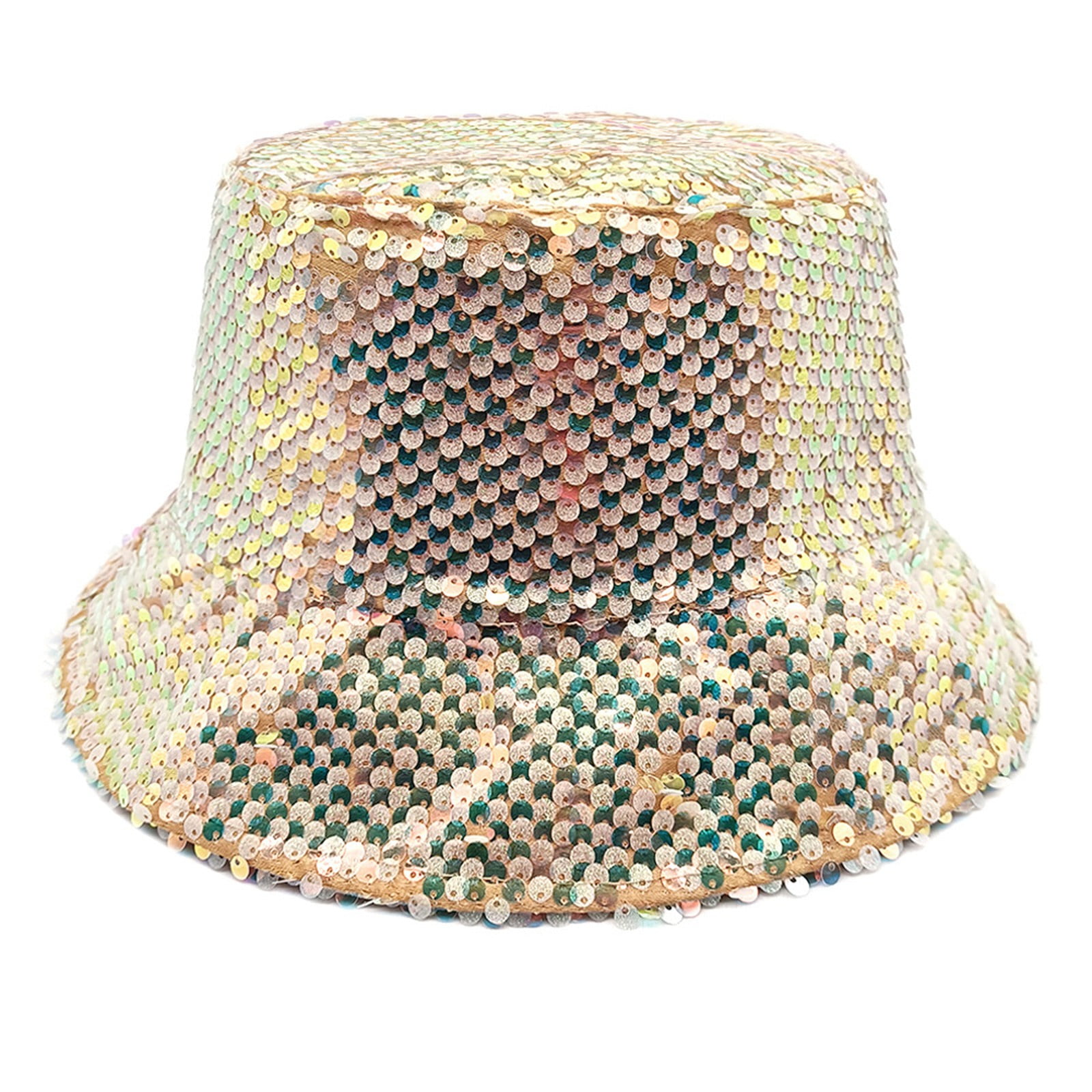 FADAACAI Sequins Bucket Hat for Women Men Glitter Sequins Strips ...