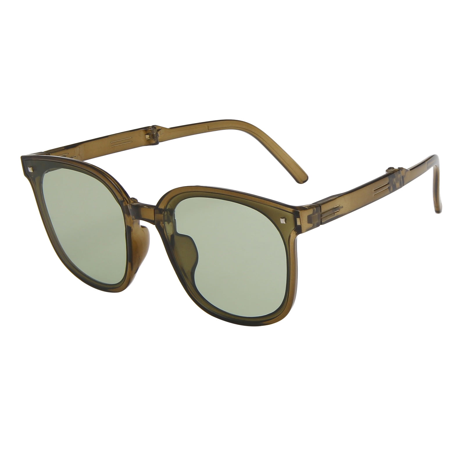 FADAACAI Sunglasses Womens Trendy Sunglasses for Women Man Polarized Foldable Round Chic Retro ...