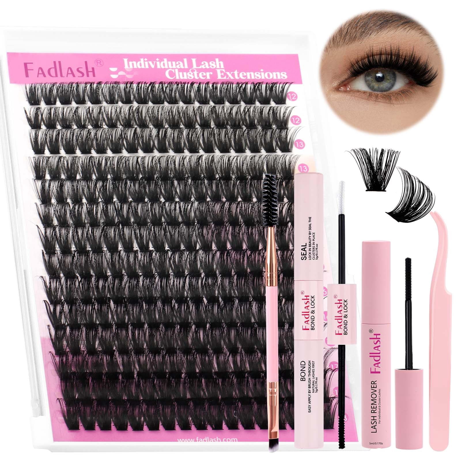 FADLASH DIY Lash Extension SSF20 Kit Individual Lashes Cluster D Curl ...