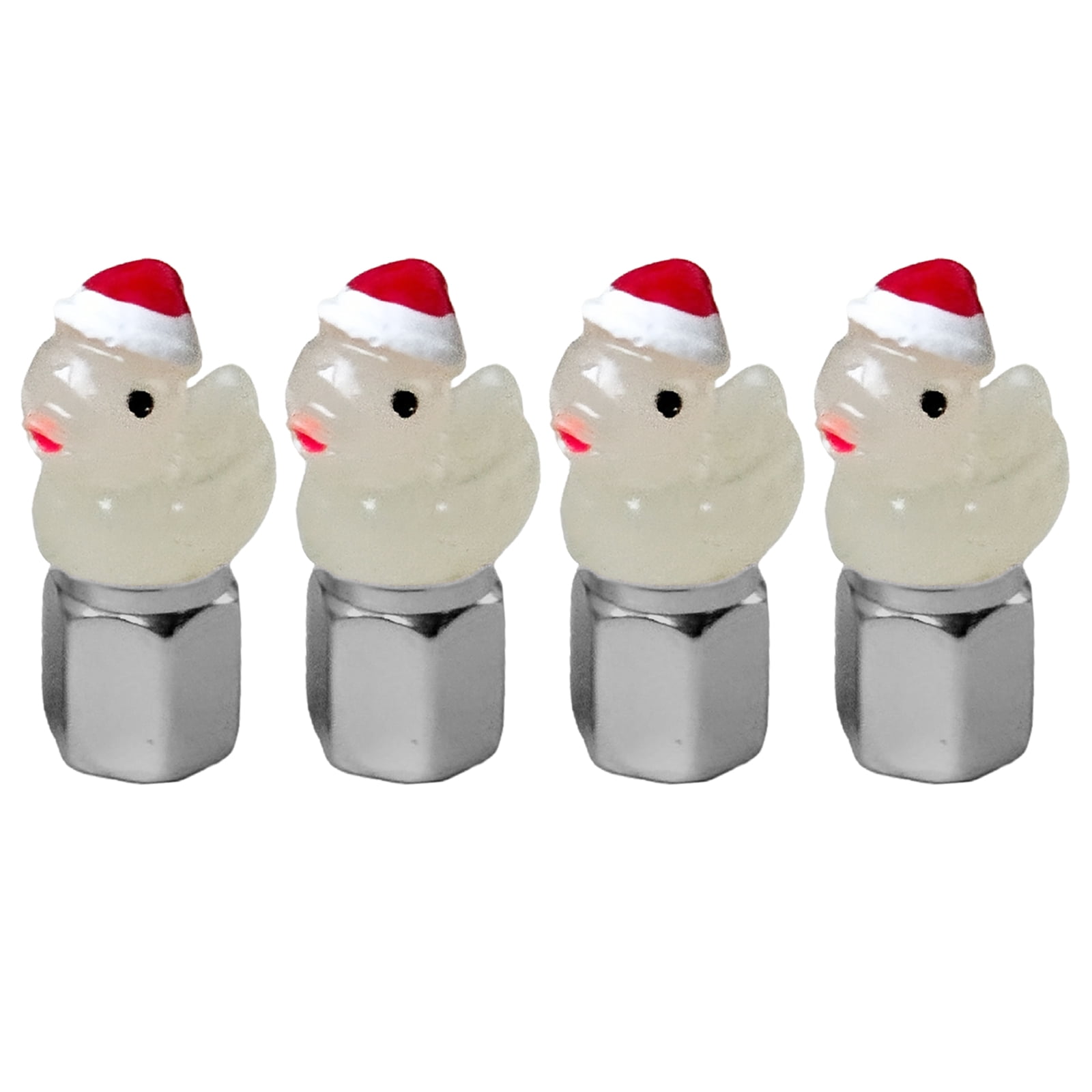 FAFA 4 Pack Duck Tire Stem Caps, Glow in The Dark Valve, Cool Funny ...