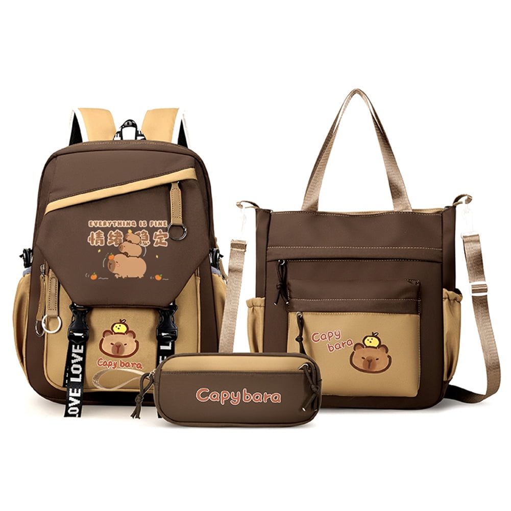 FAFA Capybara Backpack, Kawaii Kapibara Stuff, Large Cartoon Capybara ...