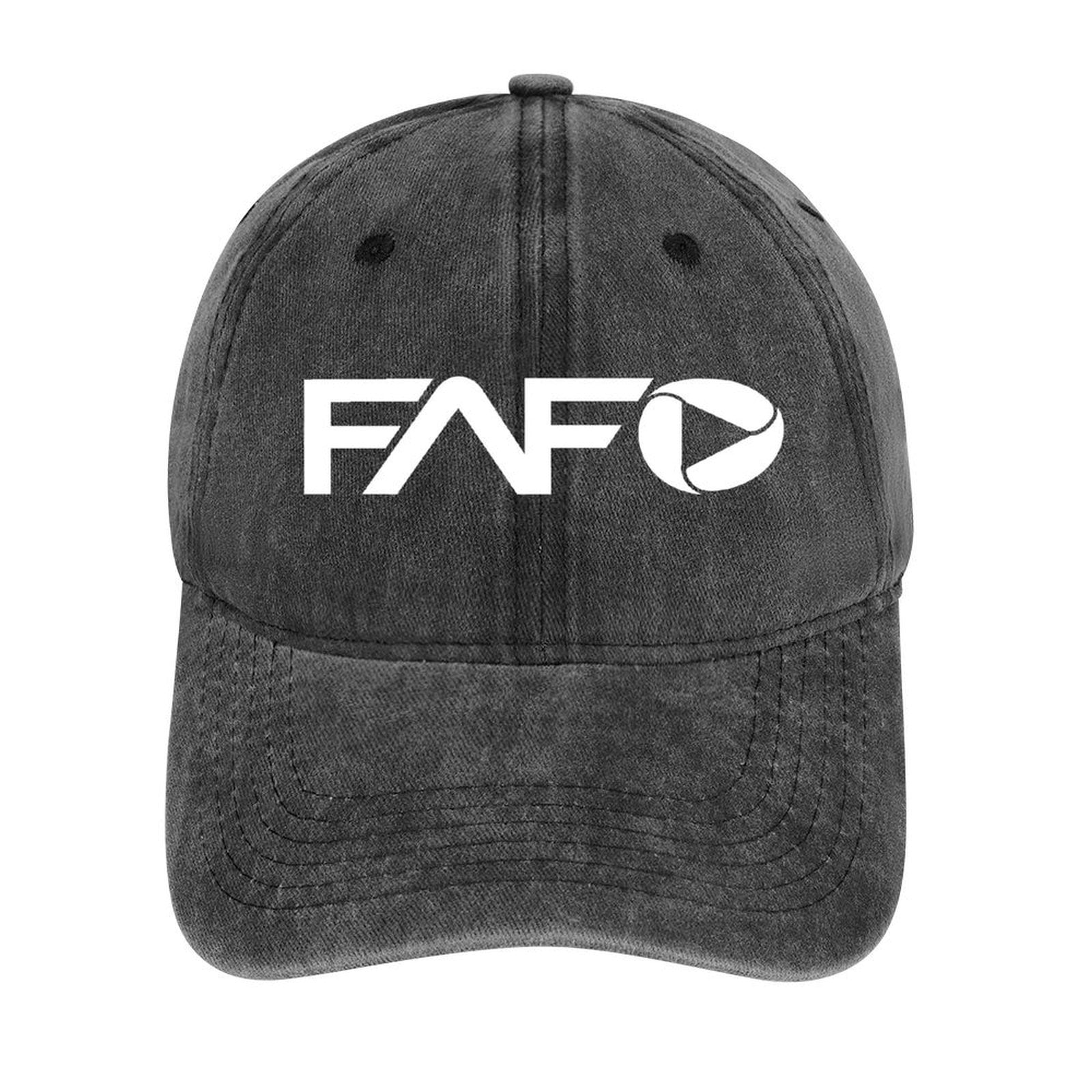 FAFO Charcoal Hat Adjustable Funny Fashion Unisex Baseball Cap for Men ...