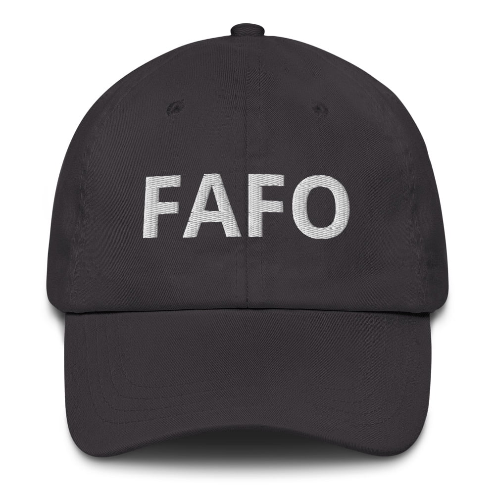 FAFO Dad Hat (Dark Grey) - Walmart.com