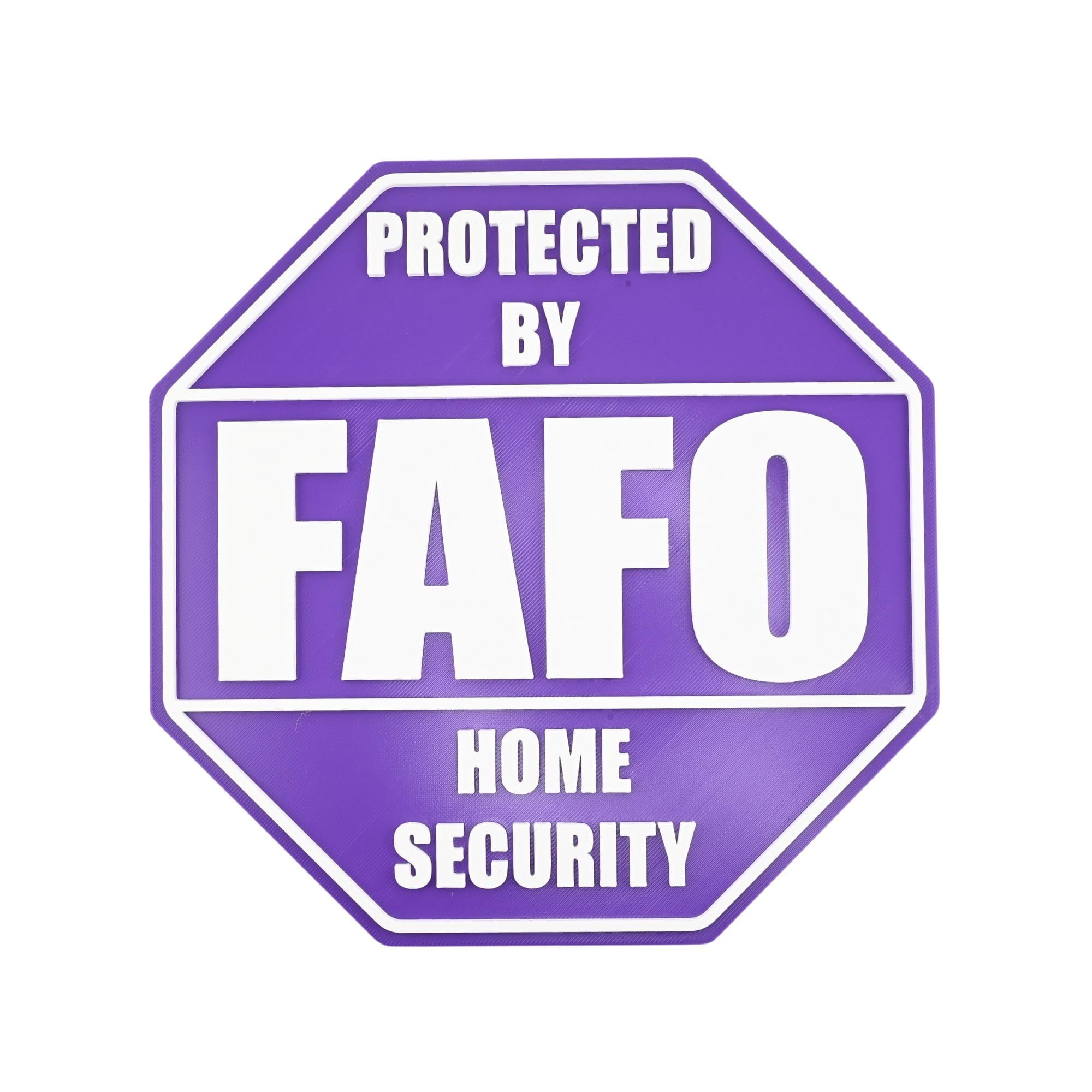 FAFO Home Security Sign – F Around and Find Out, 8.25x8.25 Inches ...