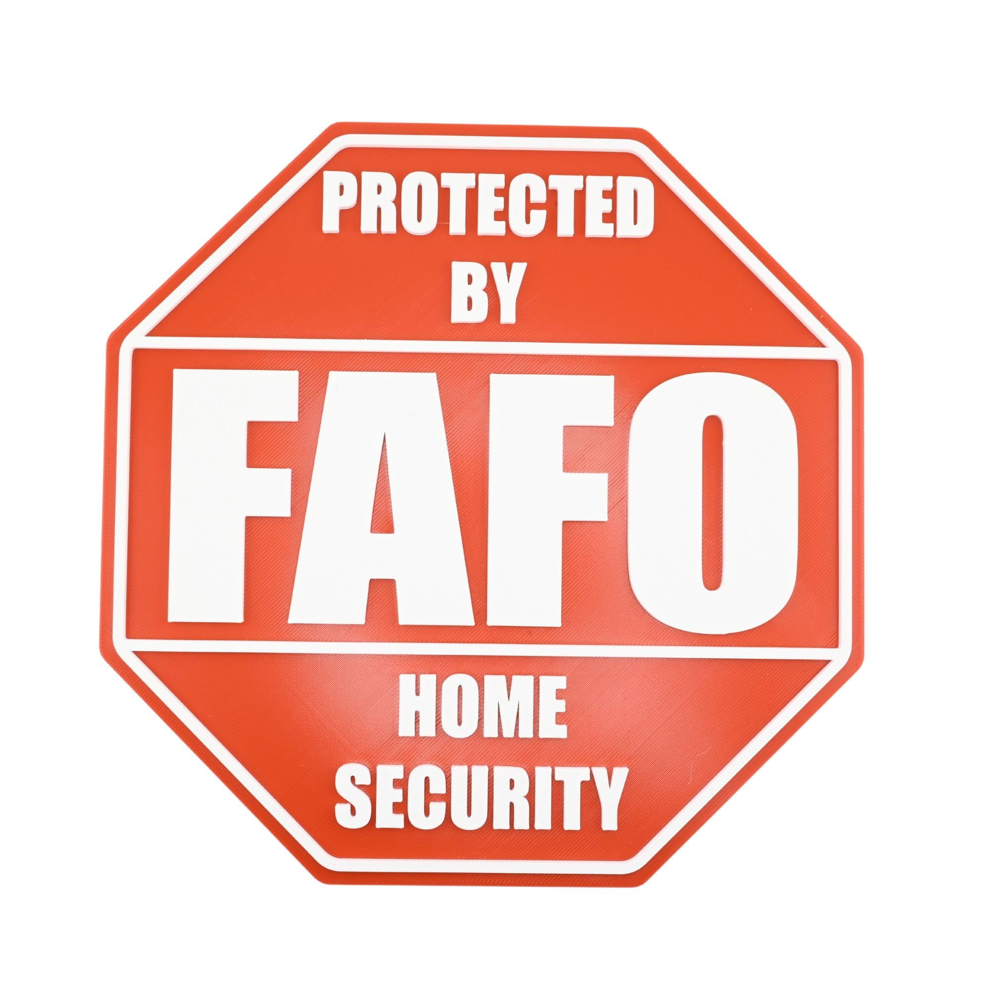 FAFO Home Security Sign – F Around and Find Out, 8.25x8.25 Inches ...