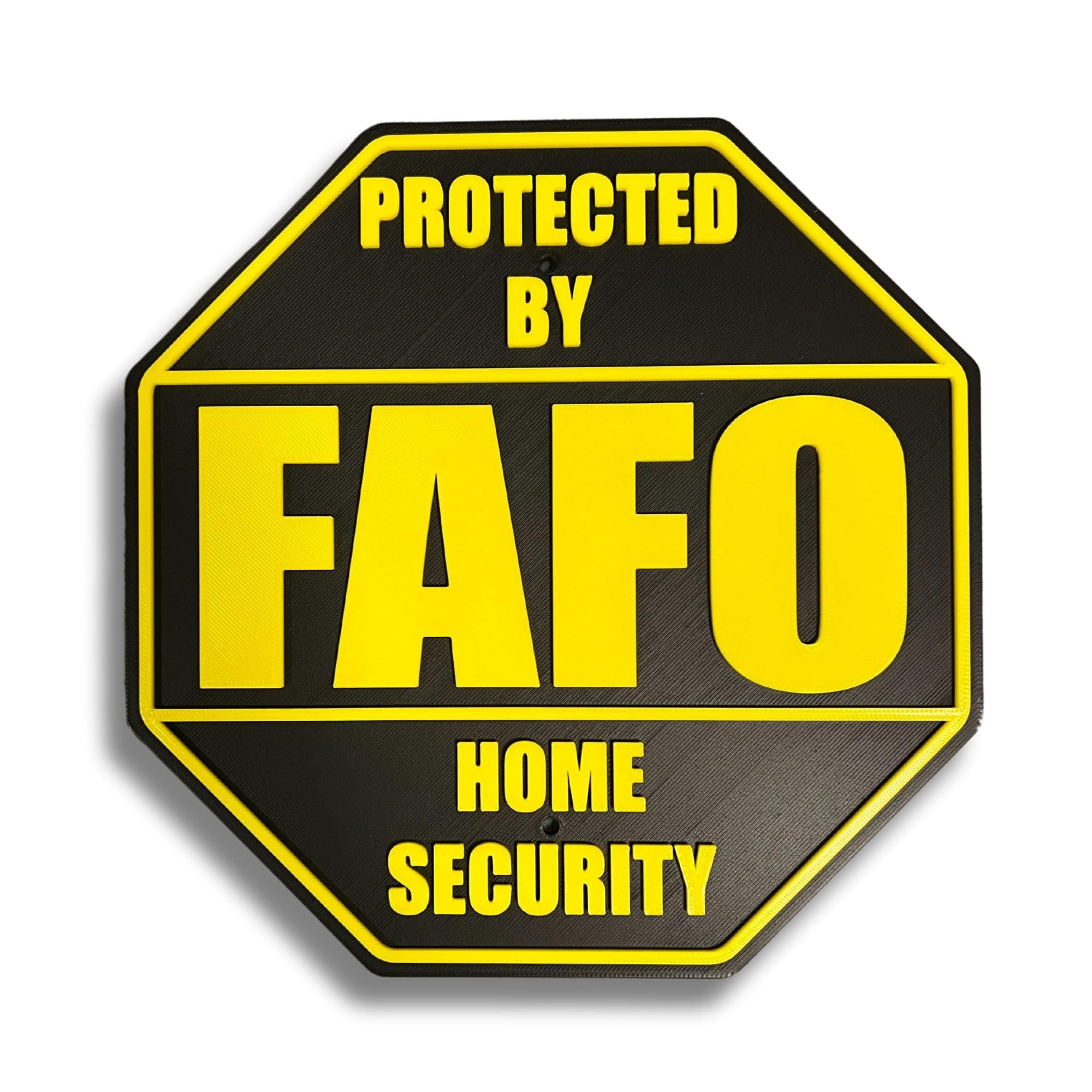 FAFO Home Security Sign – F Around and Find Out, 8.25x8.25 Inches ...