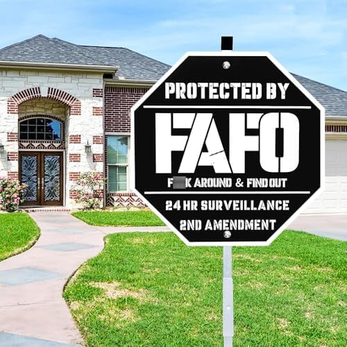 FAFO Security Sign, Funk Around and Find Out Sign,Home Security Signs ...