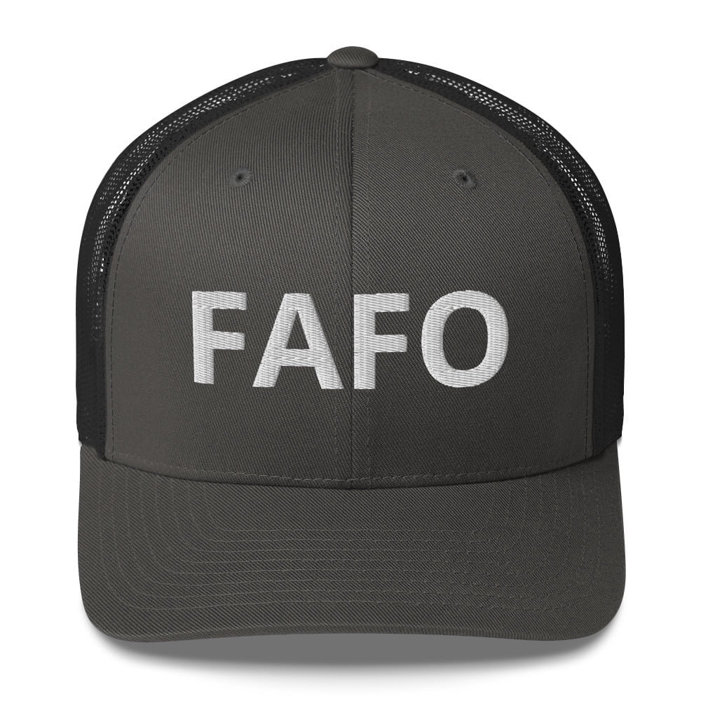 FAFO Trucker Cap (Charcoal) - Walmart.com