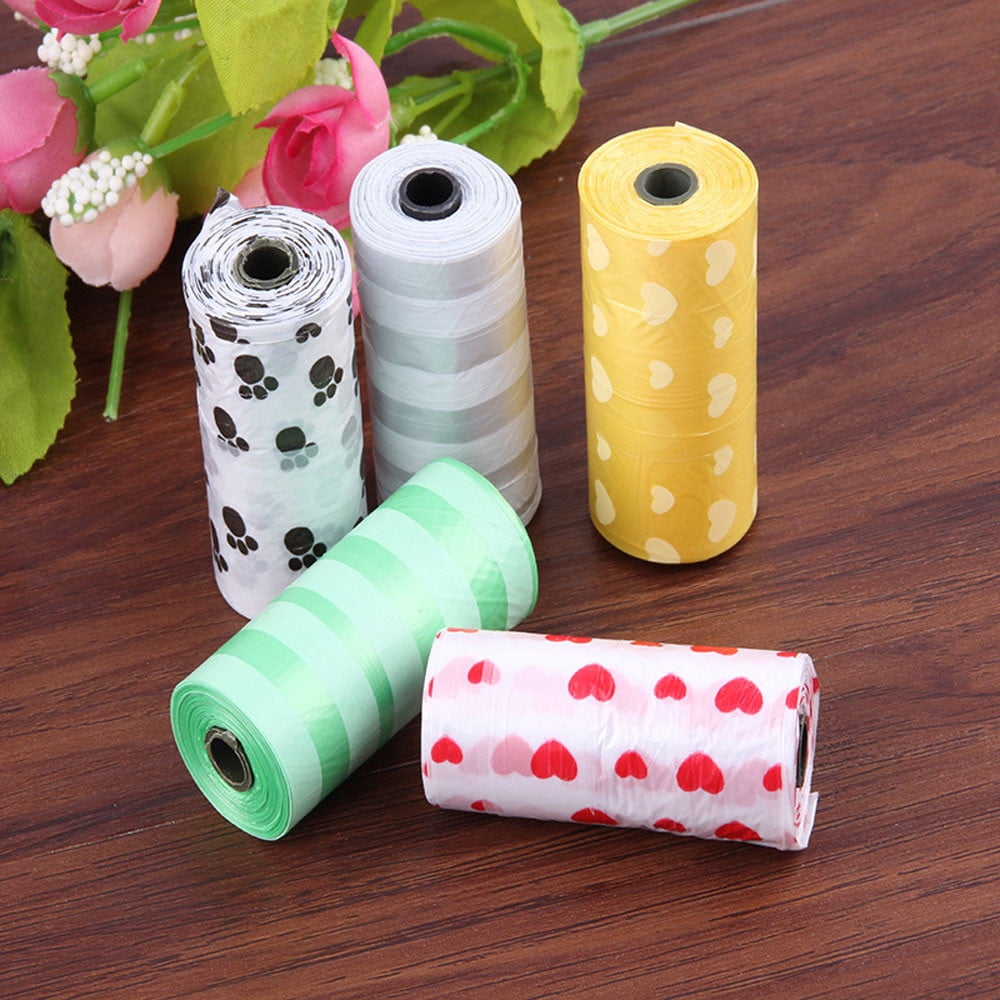 FAFWYP Dog Poop Bag 10 Rolls 150 Counts, Biodegradable Dog Waste Bags ...