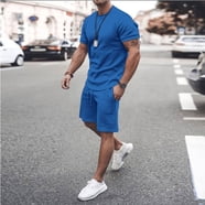 3Pack Men's Workout Set Gym Clothes Active Shorts Shirt Set for Running ...