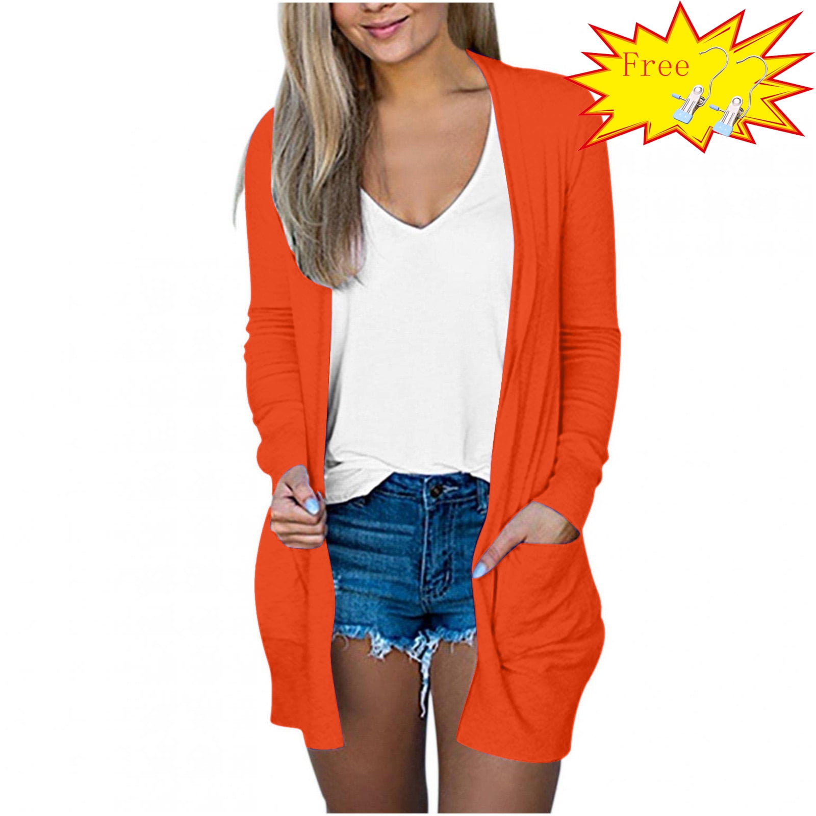 FAFWYP Women's Lightweight Cardigan Sweaters Summer Fall Oversized Long ...