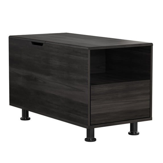 FAGAGA End Tables for Living Room with Storage Shelf,Narrow Sofa Side ...