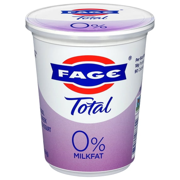 FAGE Total All Natural Nonfat Plain Greek Strained Yogurt, 16 oz ...