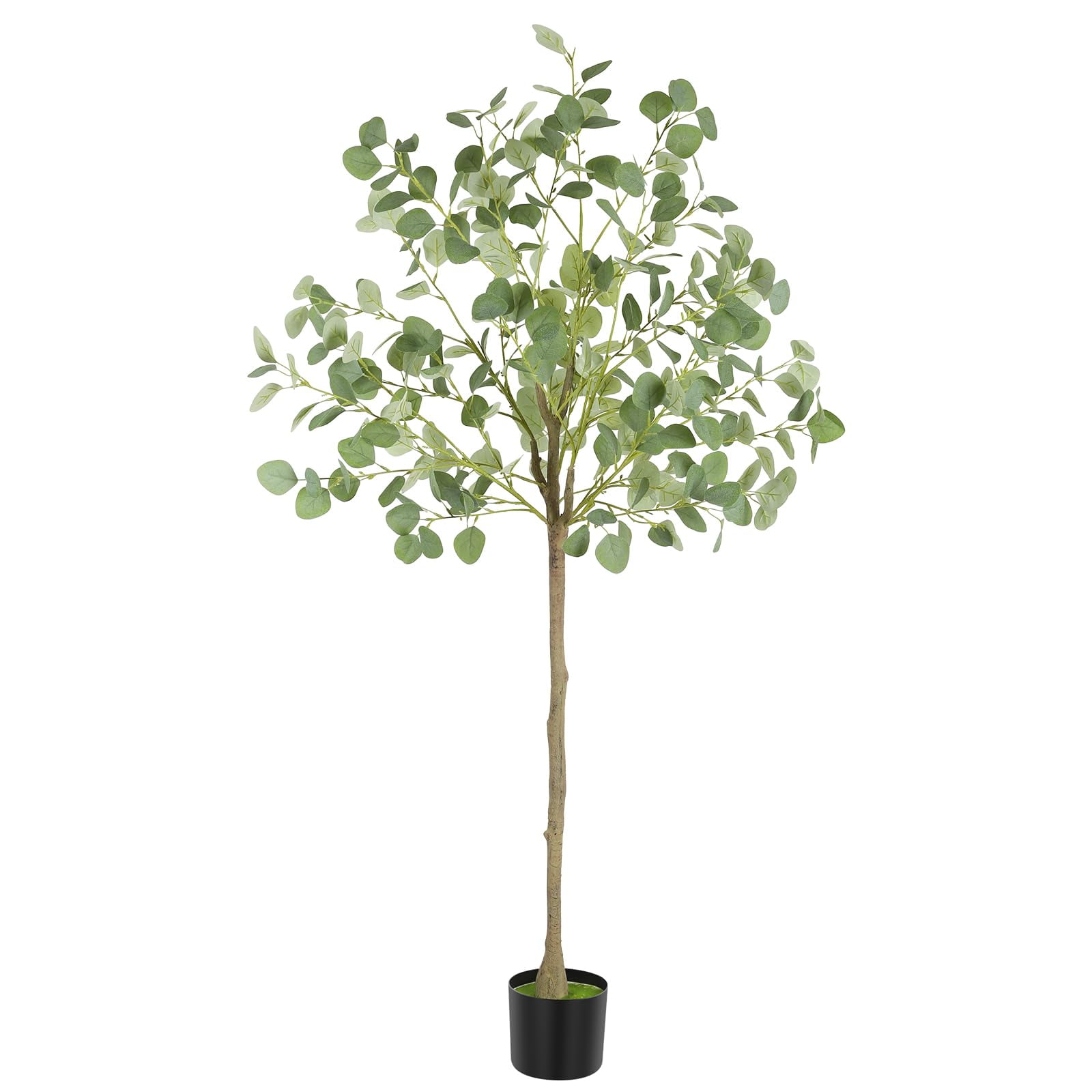 FAGIGY Artificial Eucalyptus Tree,5FT Tall Modern Large Fake Plant ...