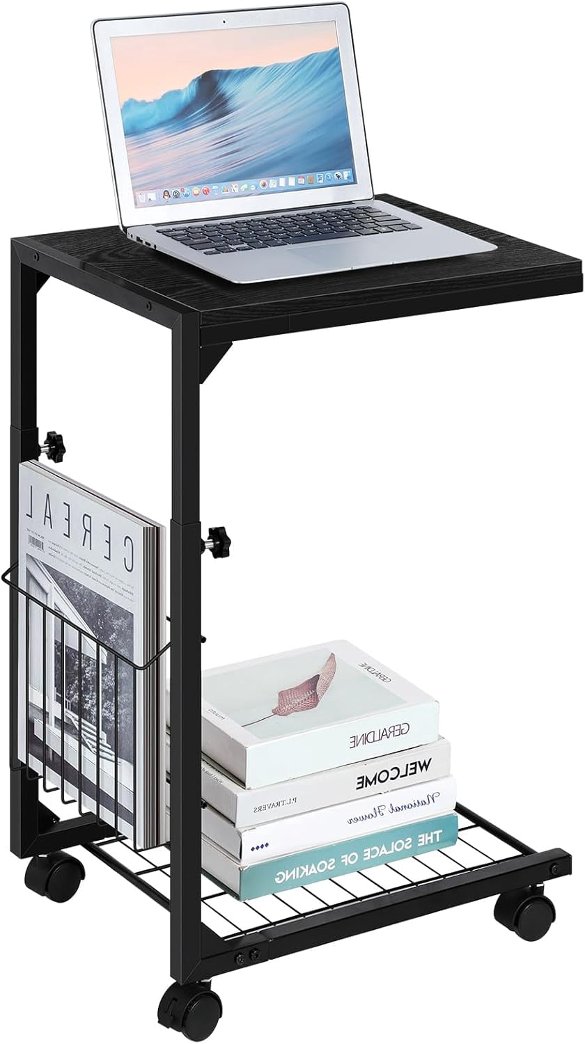 FAGIGY C Shaped Adjustable Height Tables, C Table End Table for Couch ...