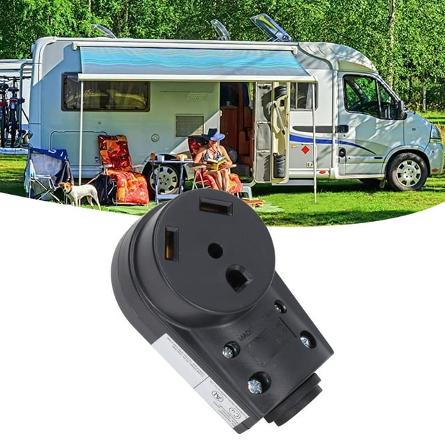 30 AMP RV Plug,RV Receptacle With Handle,RV Female Plug 30 AMP ...