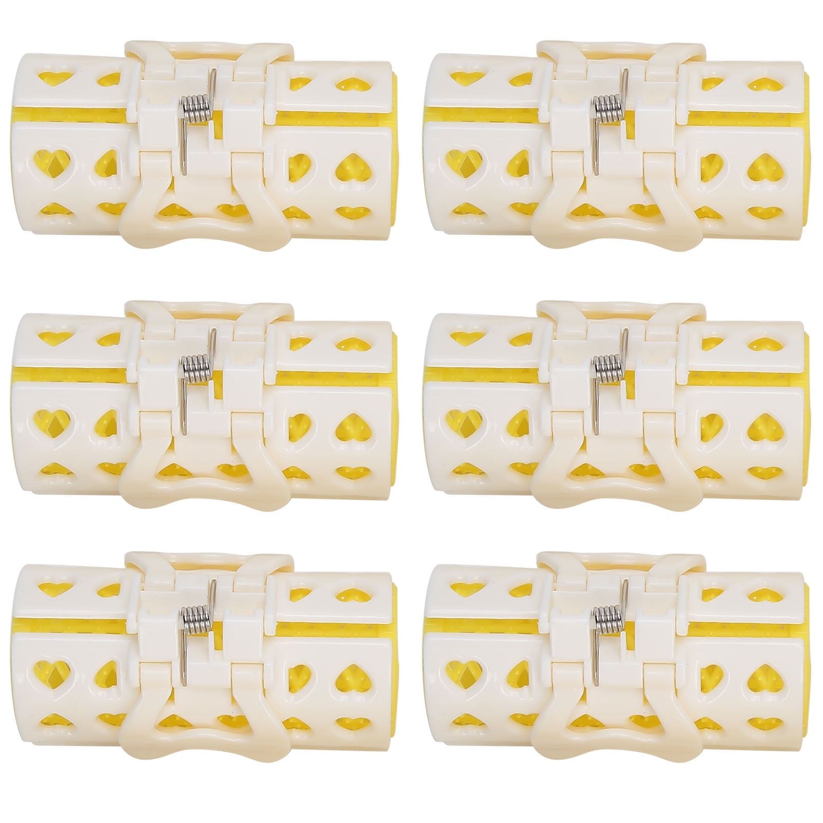 FAGINEY 6pcs/set Hair Roller Clamps Curler Portable Hairdressing Tools ...