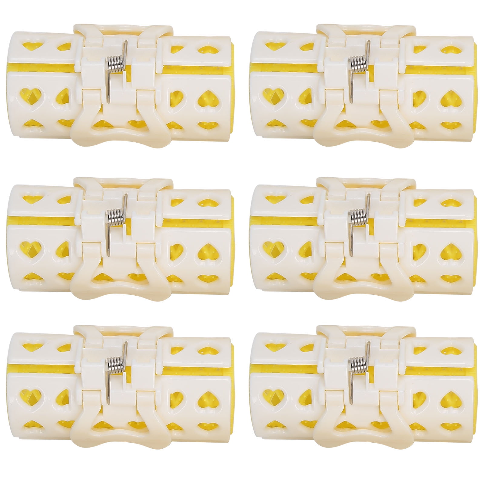 FAGINEY 6pcs/set Hair Roller Clamps Curler Portable Hairdressing Tools ...
