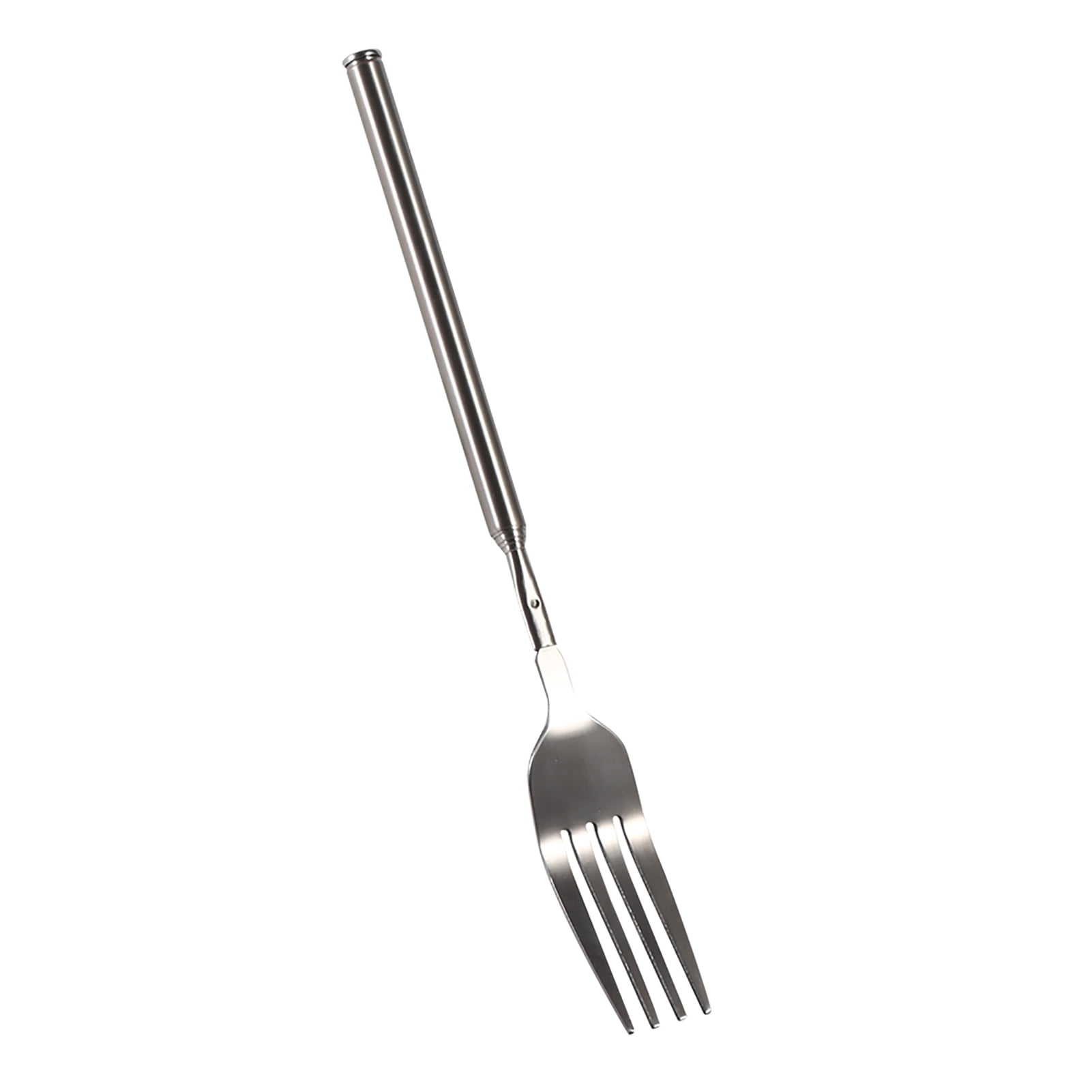 FAGINEY BBQ Telescopic Extendable Fork Dinner Fruit Dessert Long Handle ...