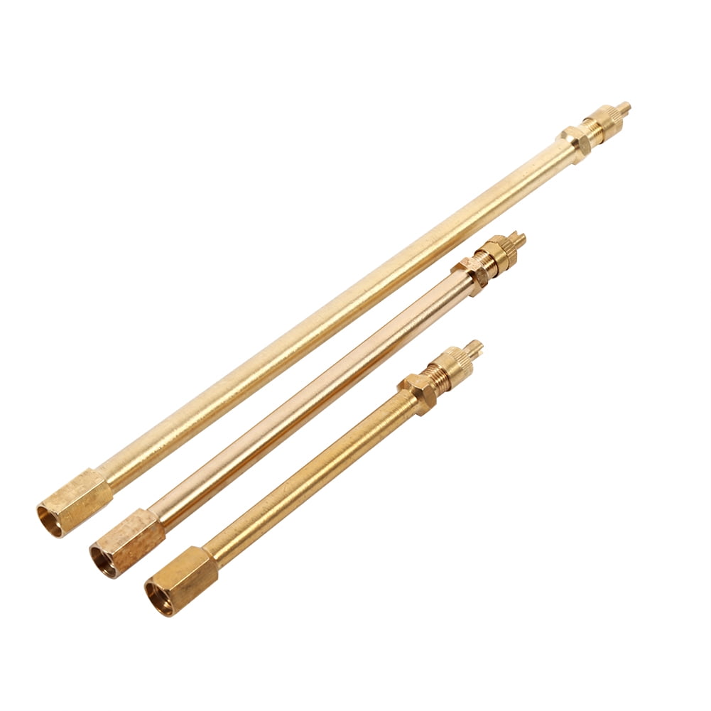FAGINEY Brass Auto Tire Valve Stem Extension Pole Caps Extender ...