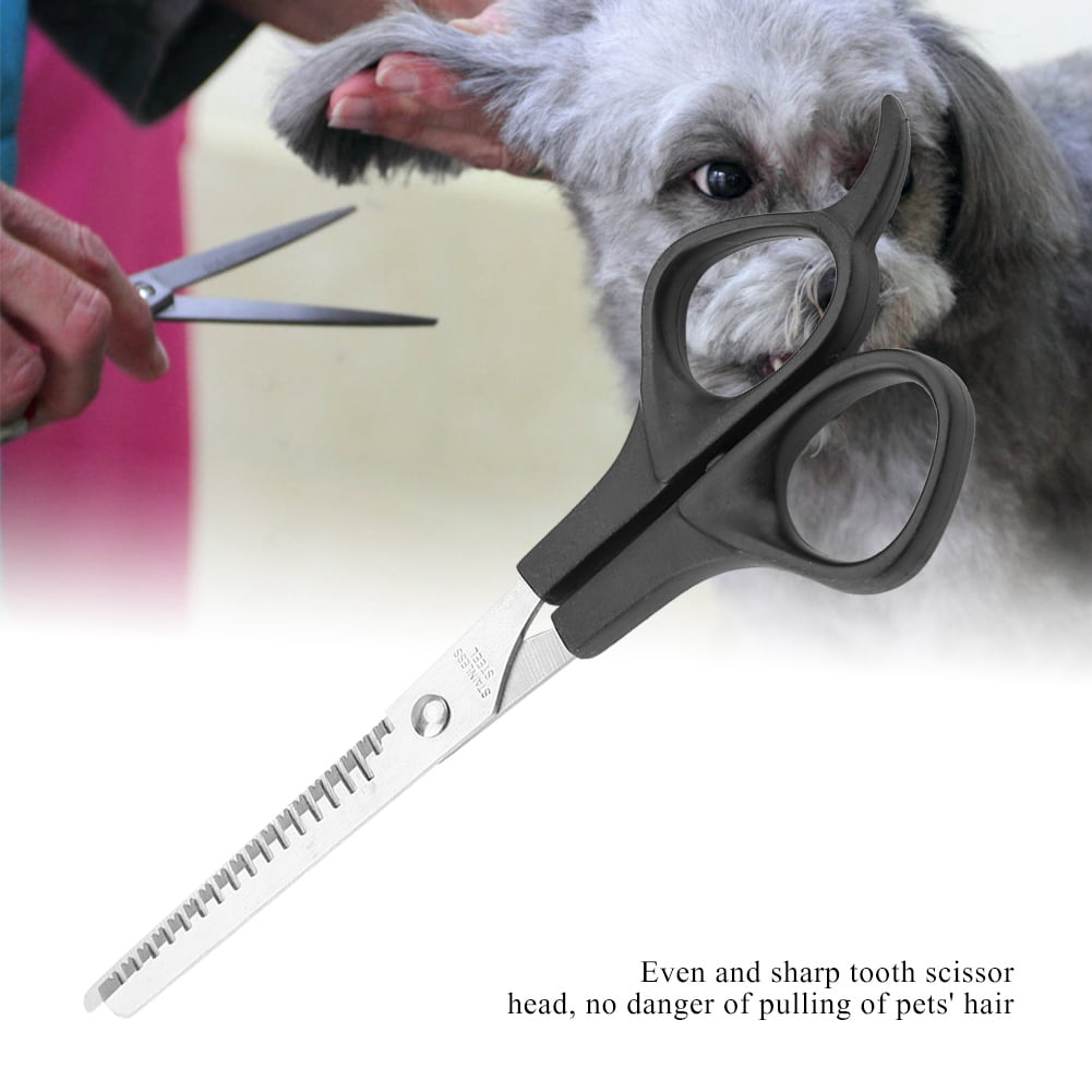 FAGINEY Pet Dog Cat Grooming Hair Thinning Scissor Tooth Shear Barber ...
