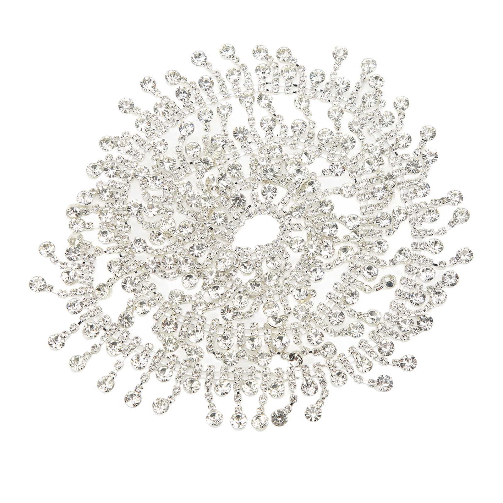 Rhinestone Fringe Trim,2cm 1 Yards Rhinestone Fringe Round Rhinestone ...