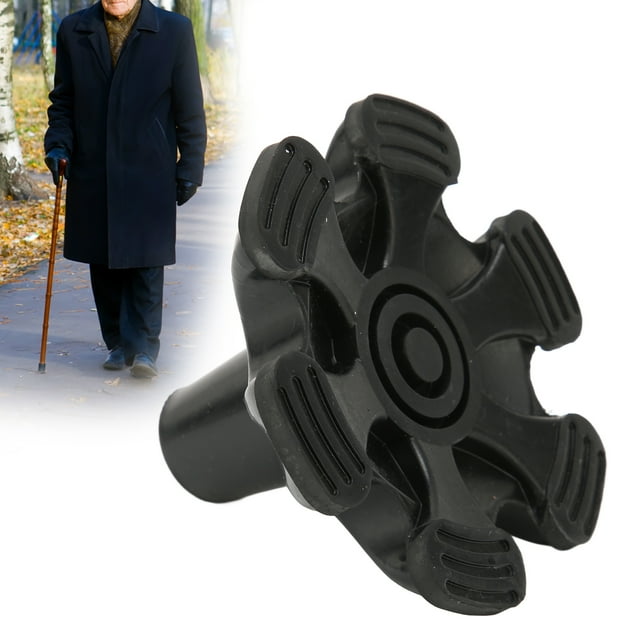 Walking Cane Tips,Cane Tips 6 Pillar Design Nonslip Rubber 19mm Crutch ...