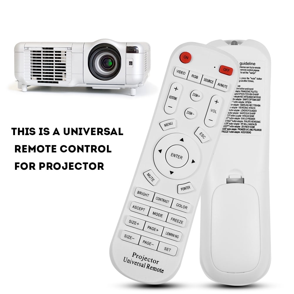 FAGINEY universal projector remote contol,White Universal Remote ...