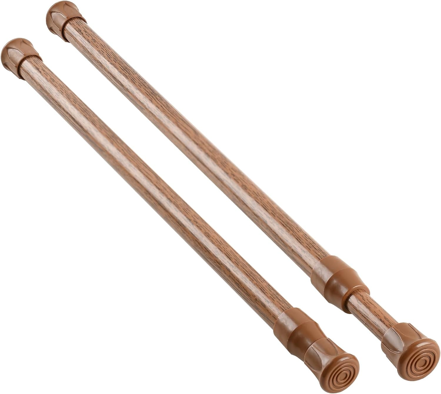FAGRSA-2 Pack Small Spring Tension Curtain Rod 12 to 20 Inch, Thin ...