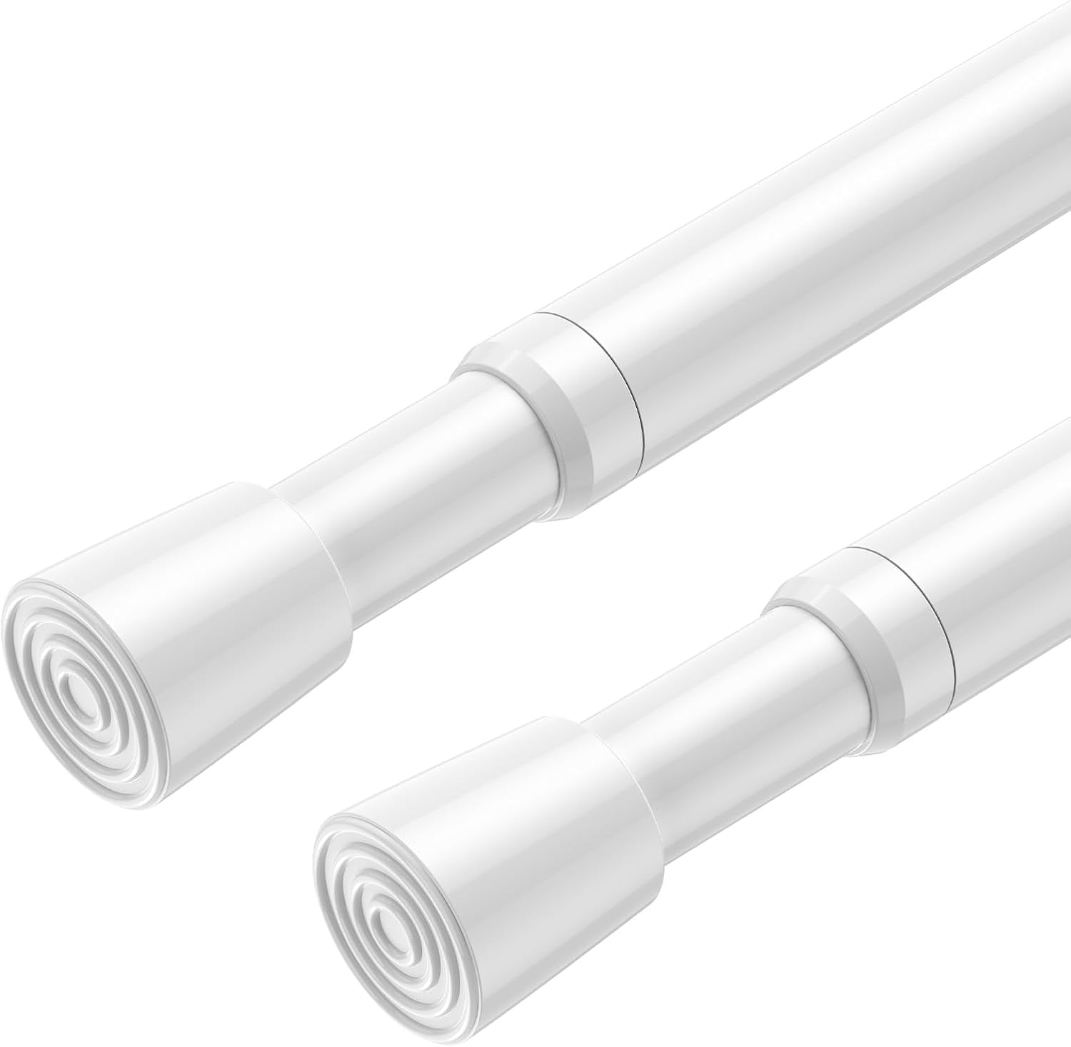 FAGRSA-2 Pack Spring Tension Curtain Rod 32 to 58 inch Adjustable ...