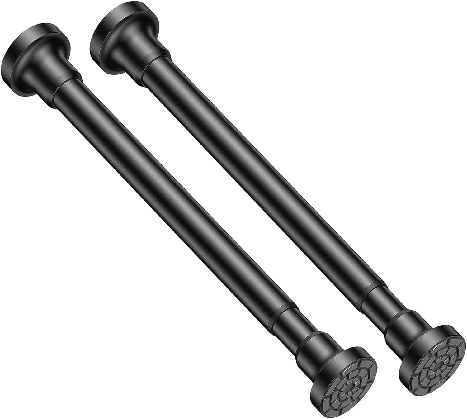 FAGRSA-2Pcs Black Tension Rods 18 to 28 Inch No Drilling Spring Tension ...