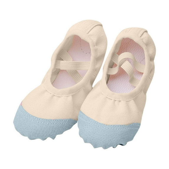FAHXNVB Ballet Shoes for Girls Solid Color Casual Soft Leather Dance ...