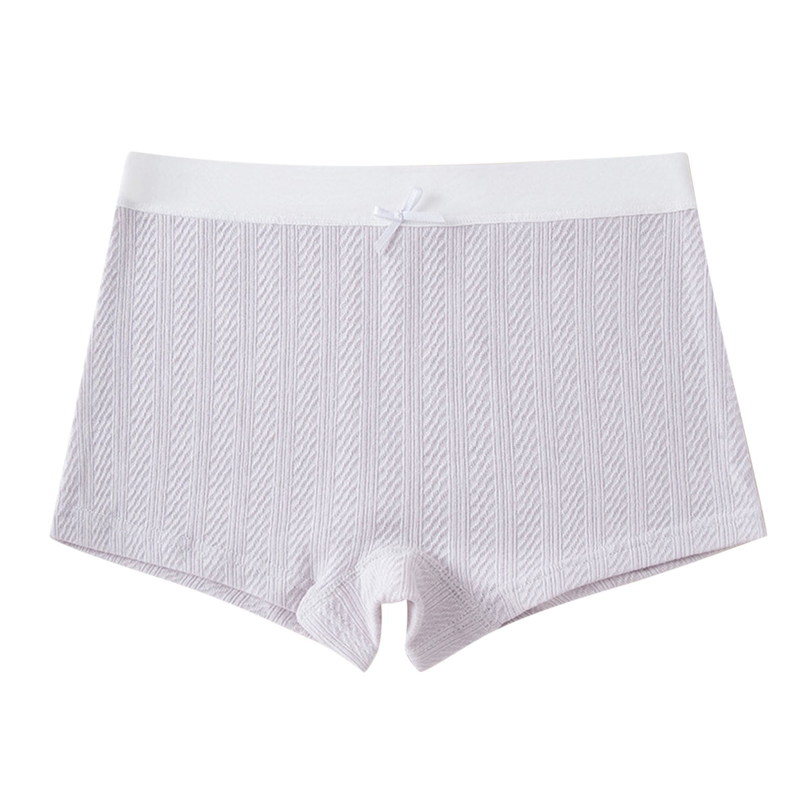 FAHXNVB Girls Soft Cotton Underwear Solid Color Bow Full Coverge Briefs ...