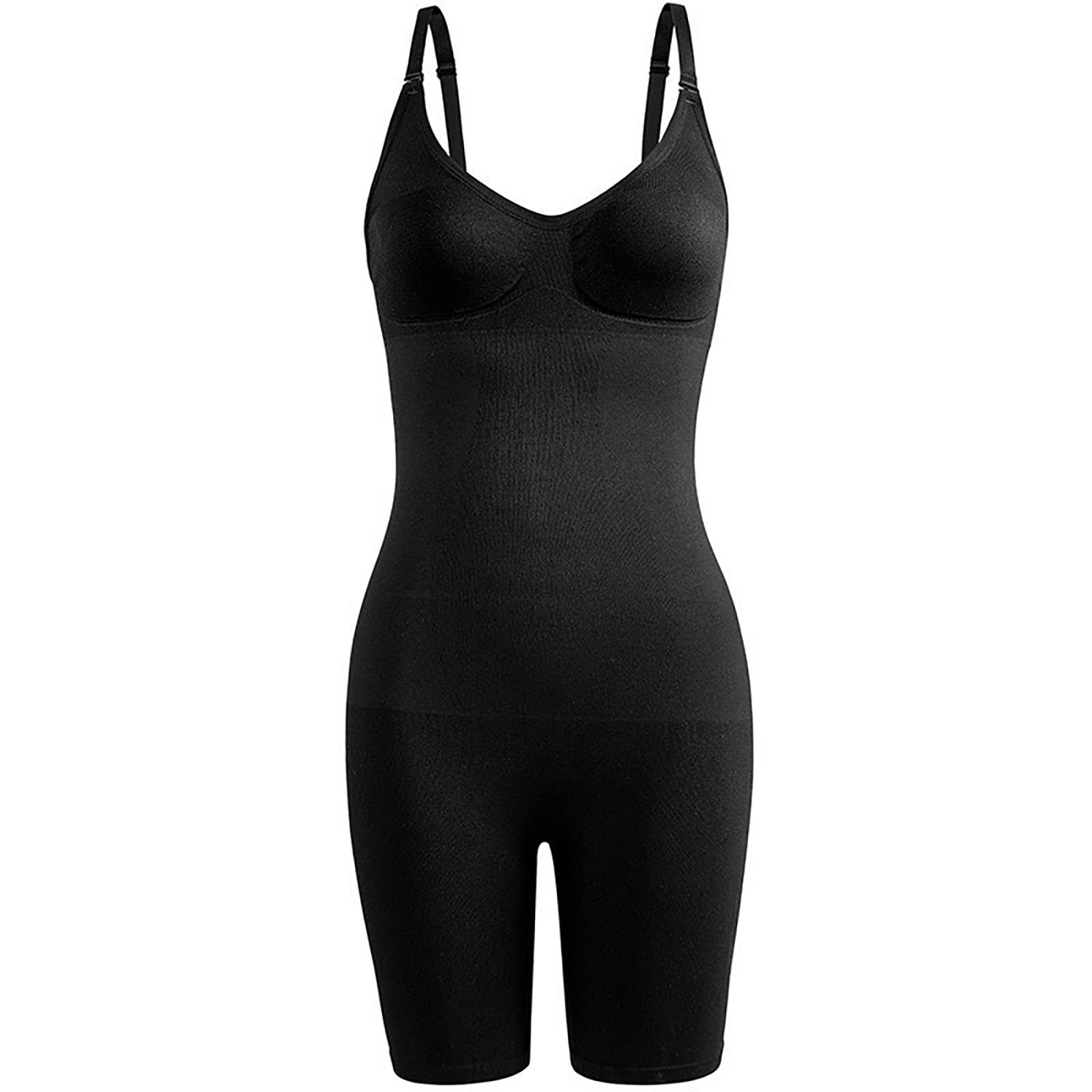 FAHXNVB Plus Size Women Full Body Shapewear Bodysuit Tummy Control ...