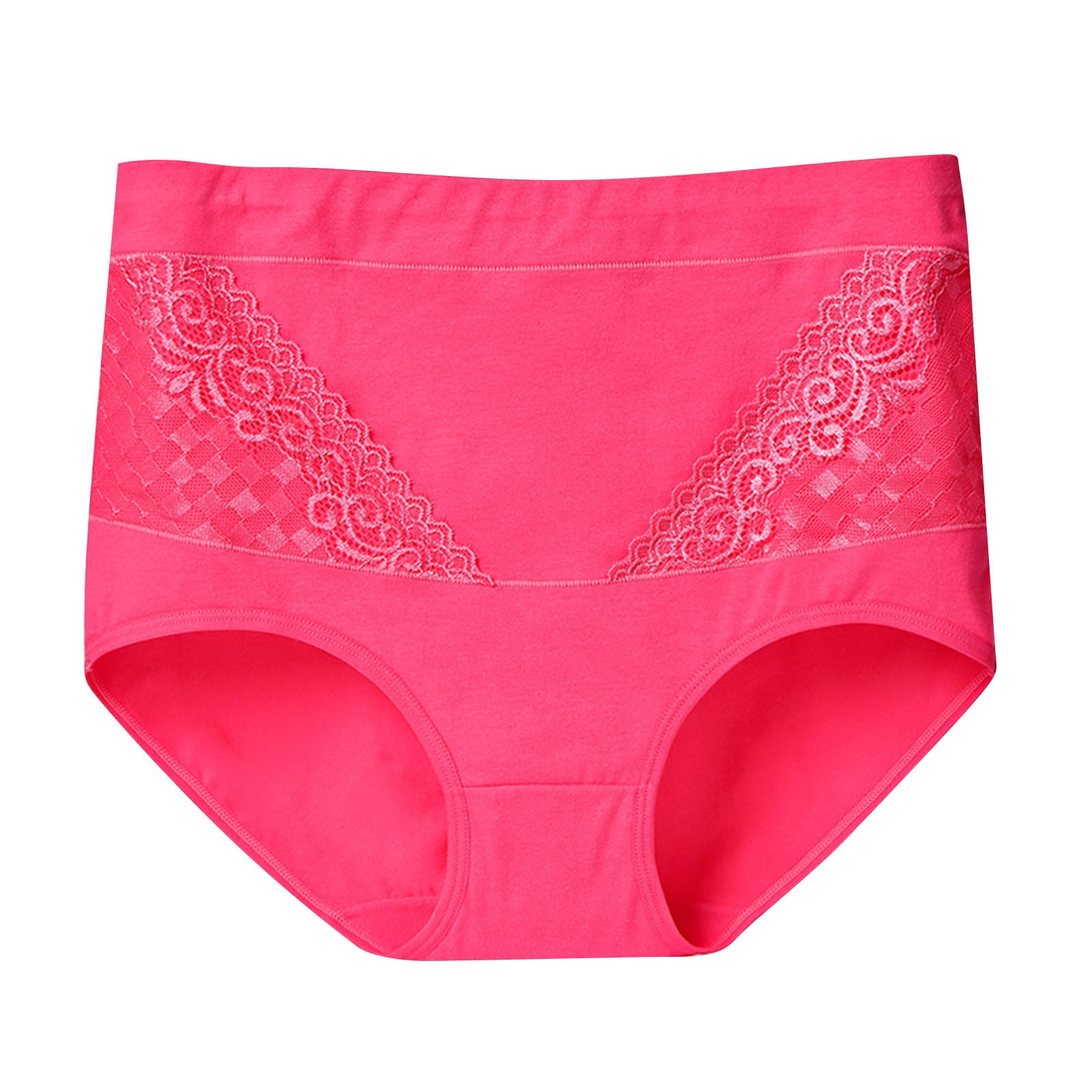 FAHXNVB Women's High Waist Cotton Underwear Stretch Breathable Full ...