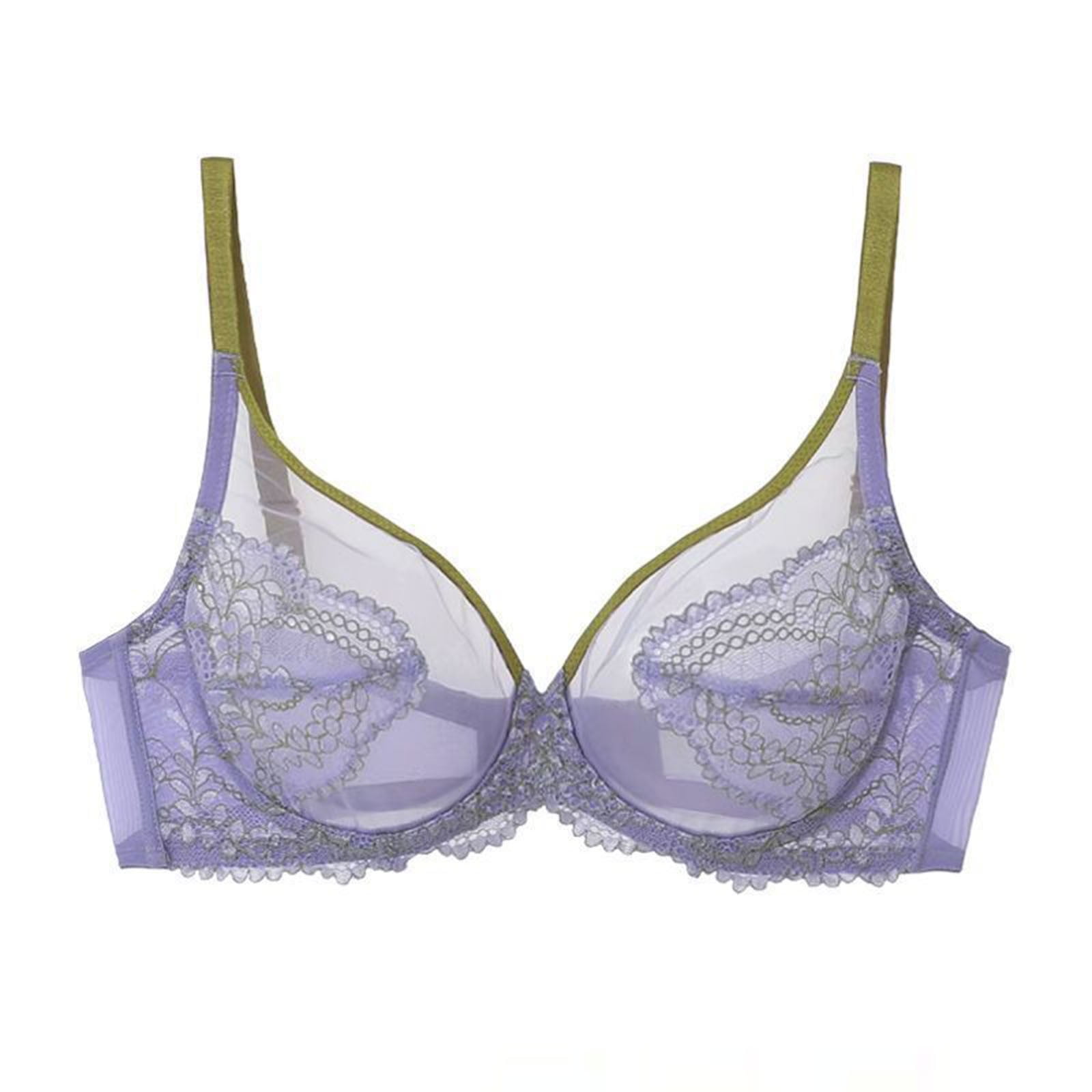 FAHXNVB Womens Lace Bra No Underwire Comfort Push Up Adjustable Straps ...