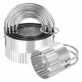 FAHZON Biscuit Cutter with Handle, Stainless Steel Cookie Cutters ...