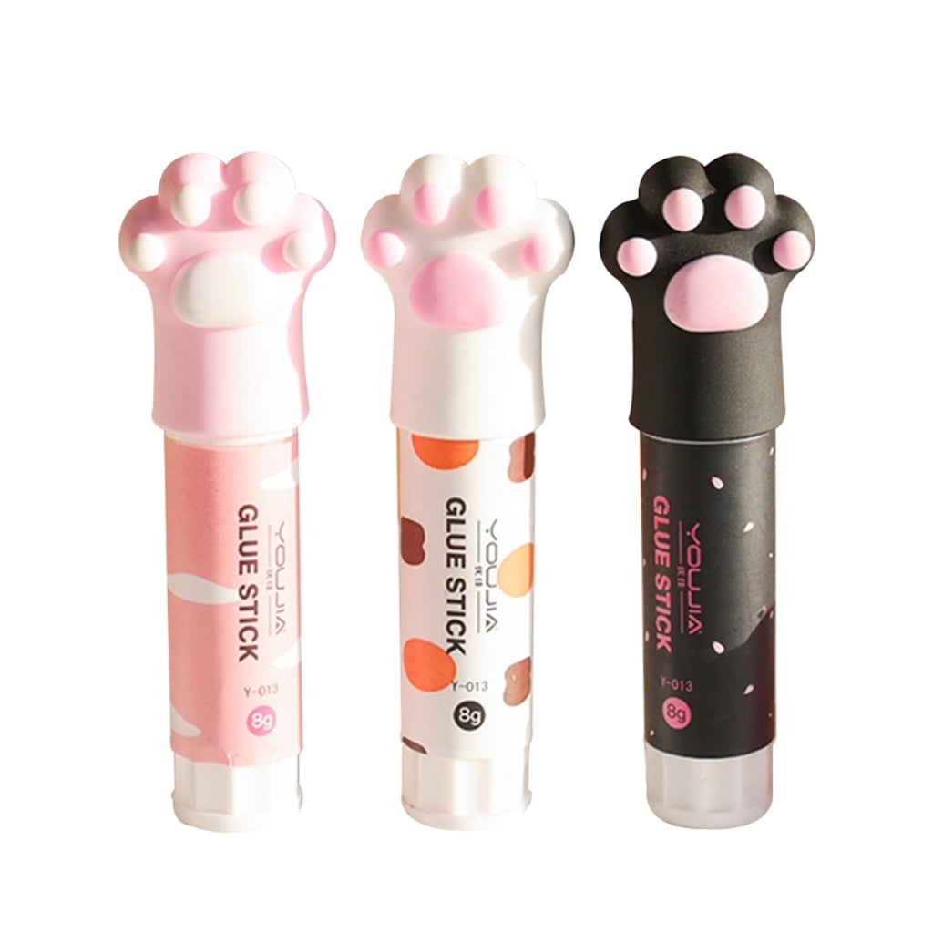 FAIOIN Cute for Cat Claw Quick Stick Solid Glue Kawaii Stick Solvent ...