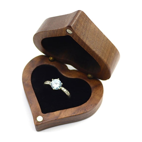 FAIOIN Wooden Ring Box, Engagement Ring Box, Proposals, Wedding ...