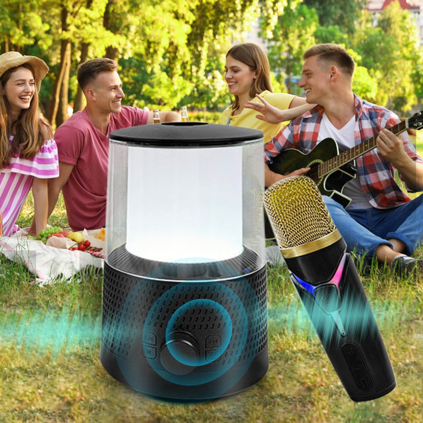 FAIOROI Bluetooth Speaker Home Wireless Integrated Karaoke Sound System ...