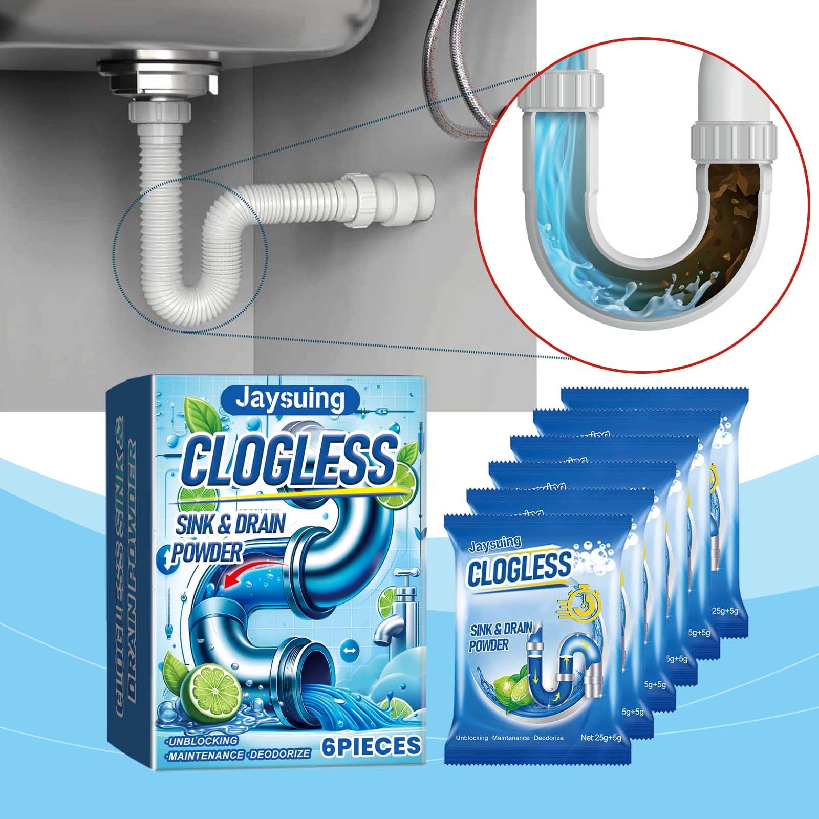 FAIOROI Dredging Cleaning Powder Dredging Agent Dredging Powder Strong ...