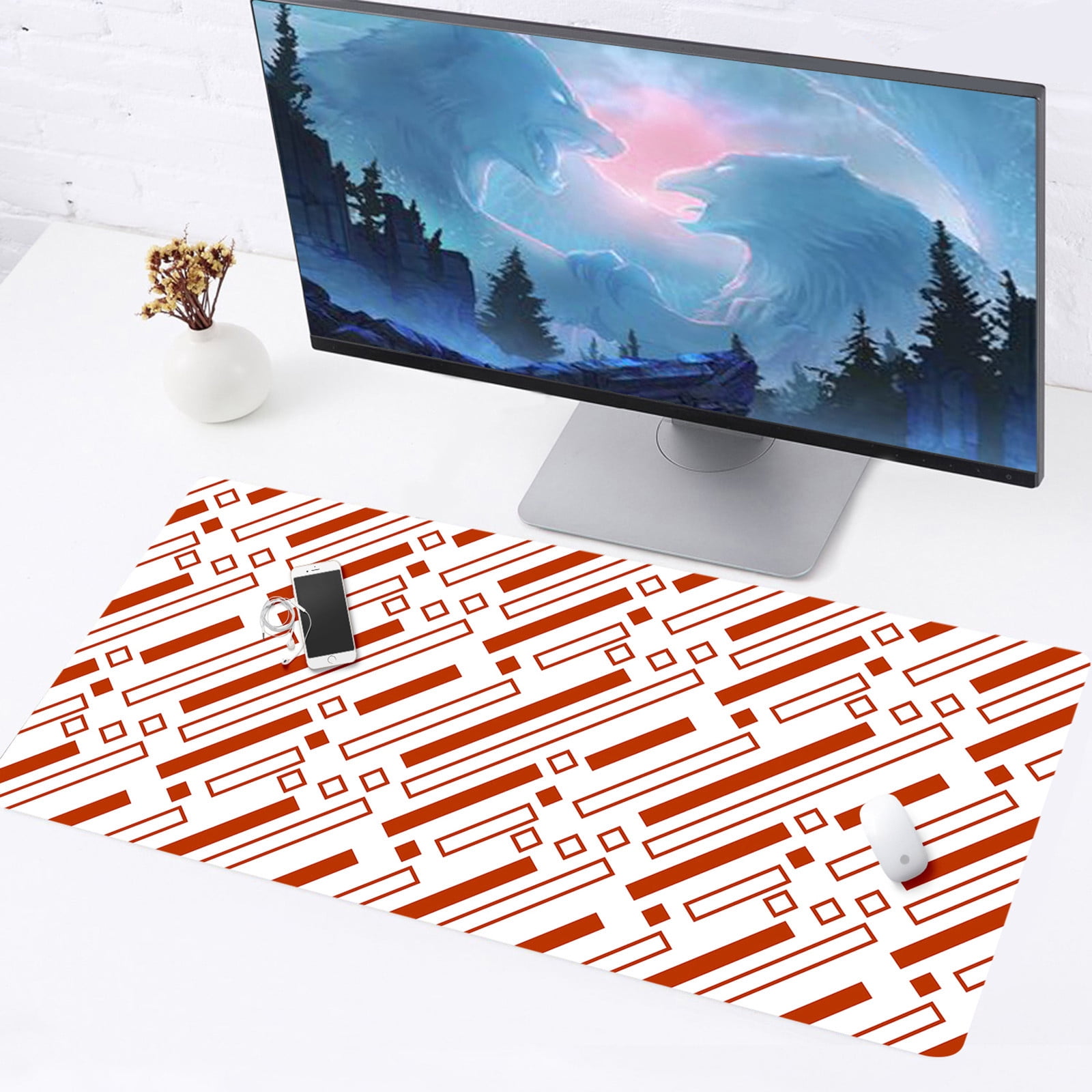 FAIOROI Gaming Mouse Pad Design And Color Large Leather Mouse Pad ...