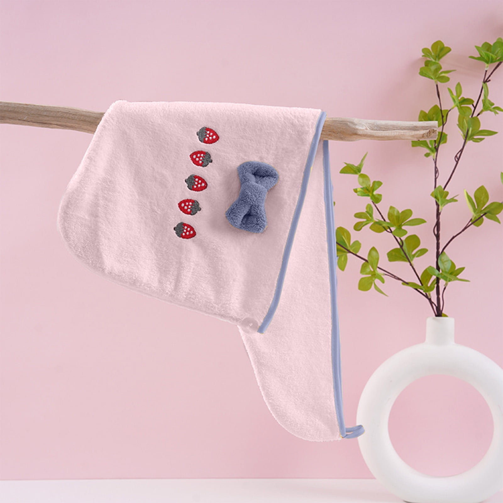 FAIOROI Hair Cap for Sleep Coral Fleece Dry Hair Cap Thickened Three ...